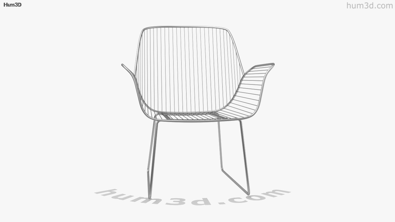 360 View Of Metal Bars hair 3D Model 3DModels Store