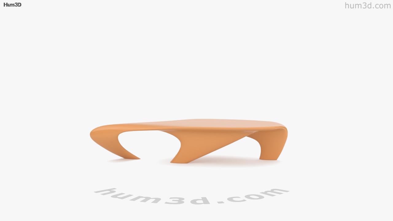 360 view of Zaha Hadid Dune Table 3D model - 3DModels store