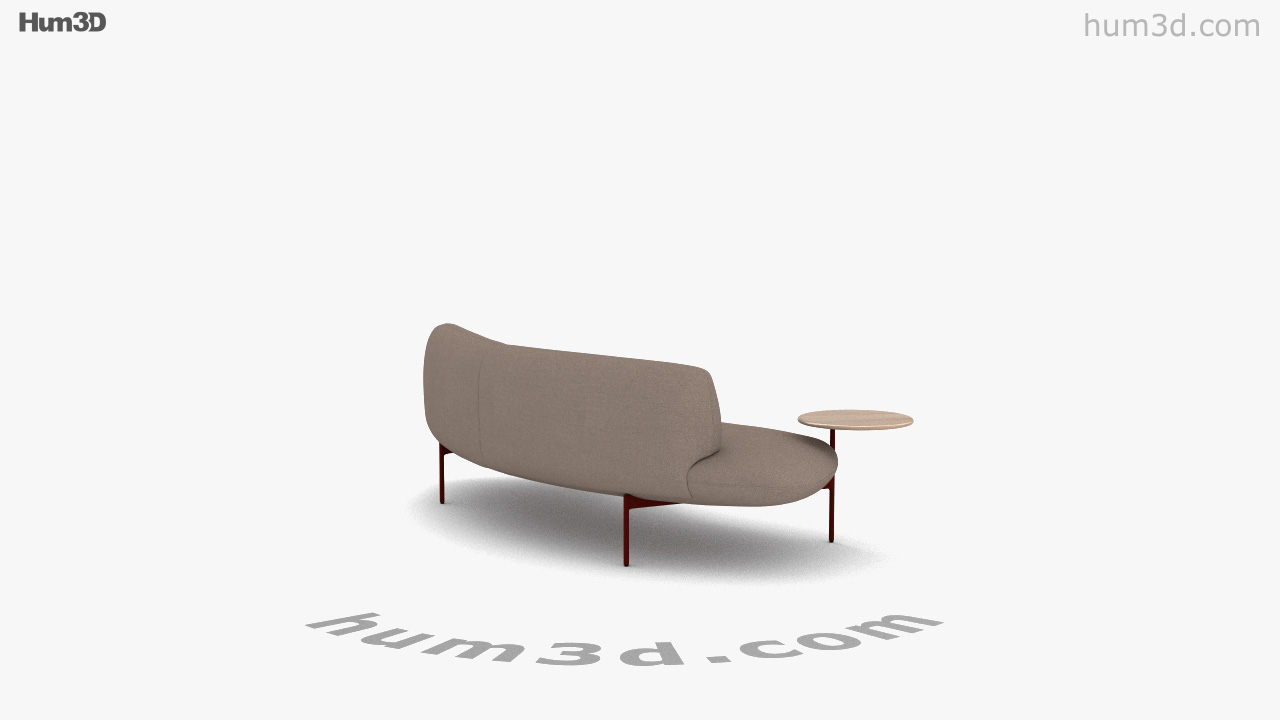 360 view of Haworth Openest Feather Sofa 3D model - 3DModels store