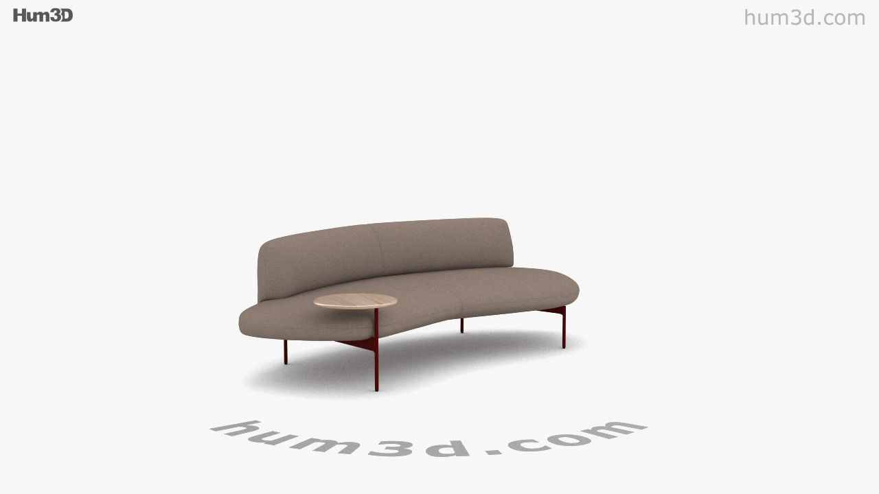 360 view of Haworth Openest Feather Sofa 3D model - 3DModels store