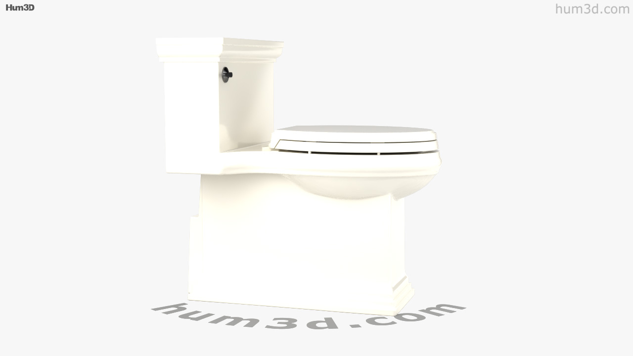 360 view of Kohler Memoirs One Piece toilet 3D model - 3DModels store