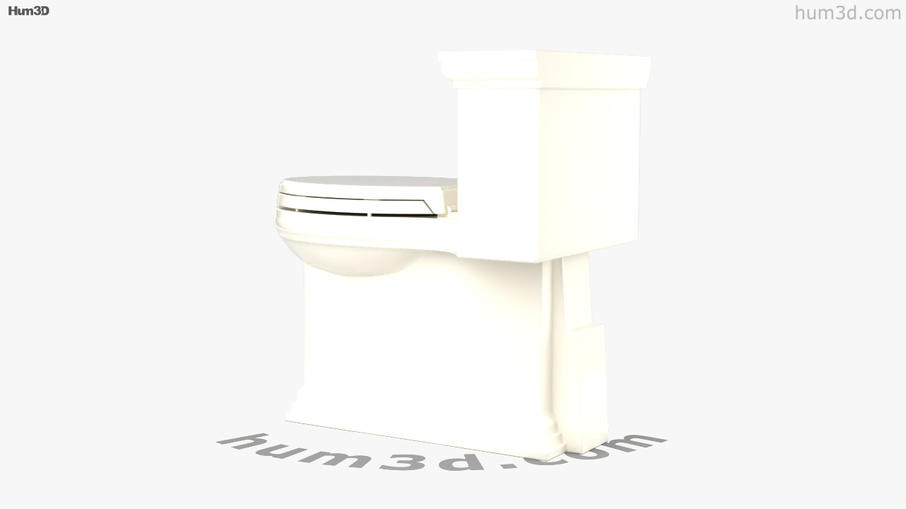 360 view of Kohler Memoirs One Piece toilet 3D model - 3DModels store