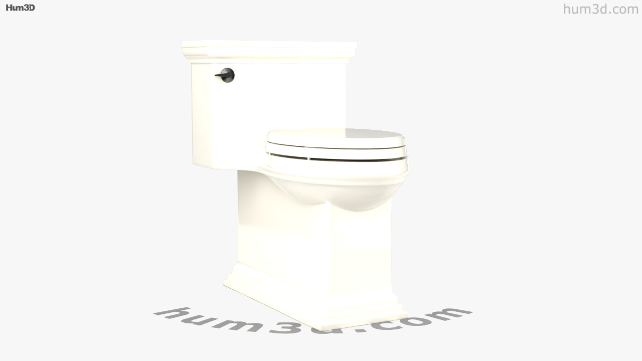 360 view of Kohler Memoirs One Piece toilet 3D model - 3DModels store