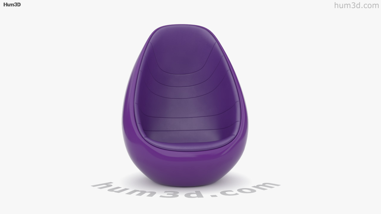 360 view of Martela Karim Rashid Koop Chair 3D model - 3DModels store