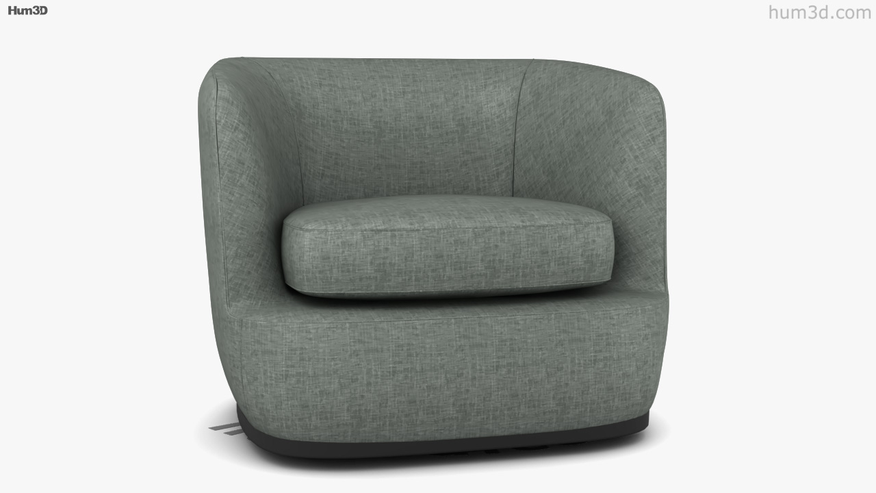 360 view of Maxalto Apollo Armchair 3D model - 3DModels store