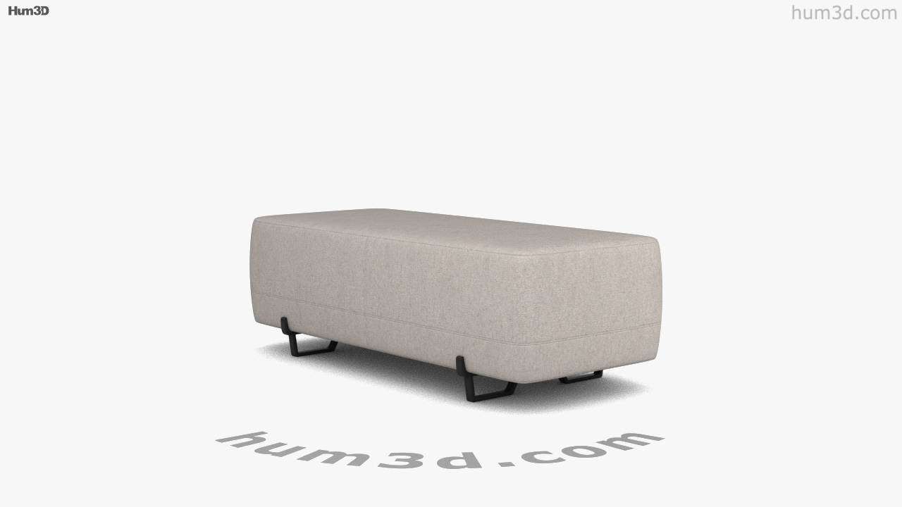 360 view of Poliform New York Poof 3D model - 3DModels store