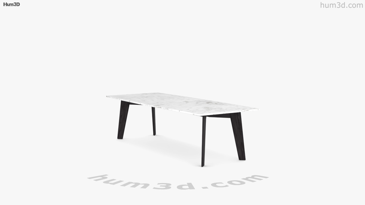 360 view of Poliform Howard Table 3D model - 3DModels store