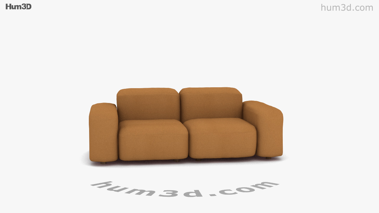 360 view of Sarah Ellison Muse Sofa 3D model - 3DModels store