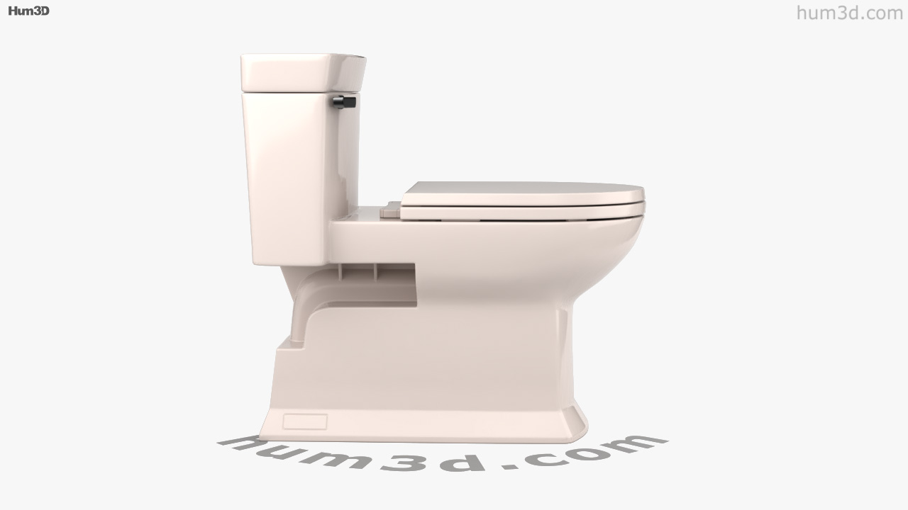 360 view of Toto Eco Soire One Piece toilet 3D model - 3DModels store