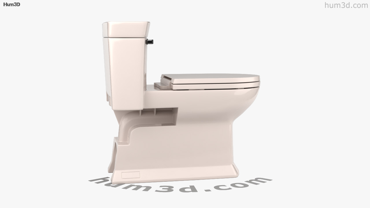 360 view of Toto Eco Soire One Piece toilet 3D model - 3DModels store
