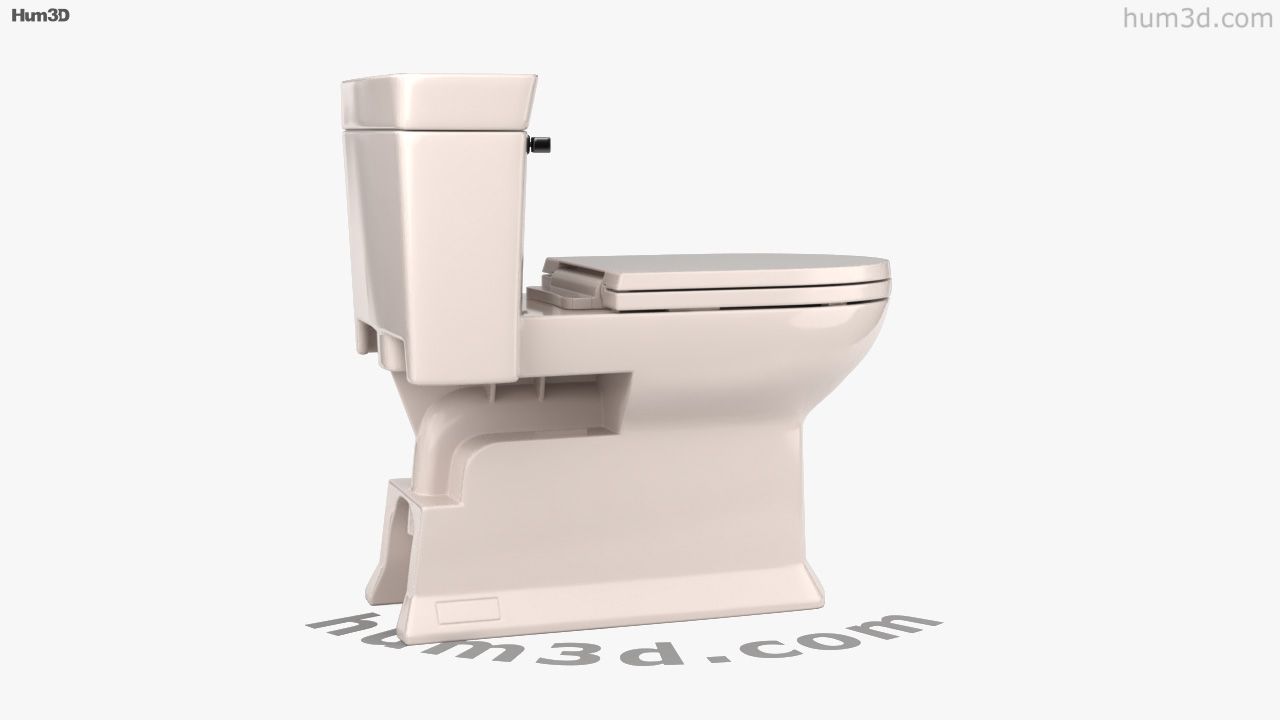 360 view of Toto Eco Soire One Piece toilet 3D model - 3DModels store