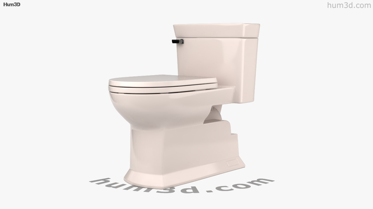 360 view of Toto Eco Soire One Piece toilet 3D model - 3DModels store