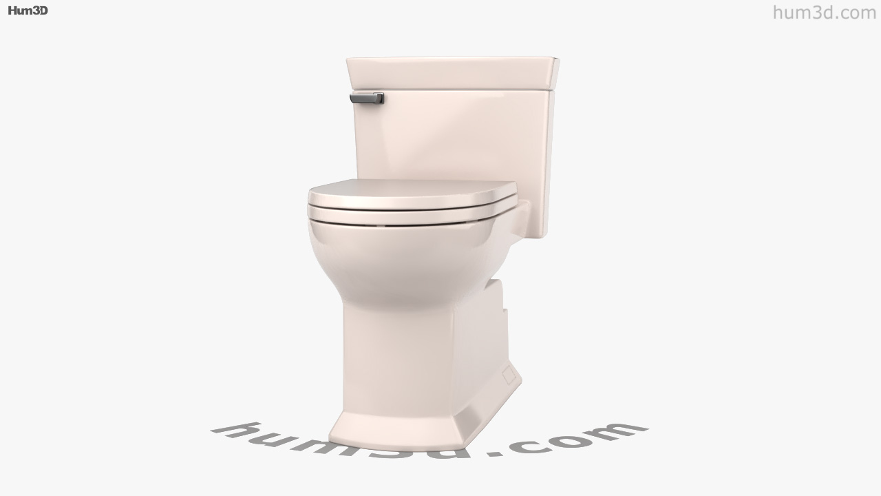 360 view of Toto Eco Soire One Piece toilet 3D model - 3DModels store