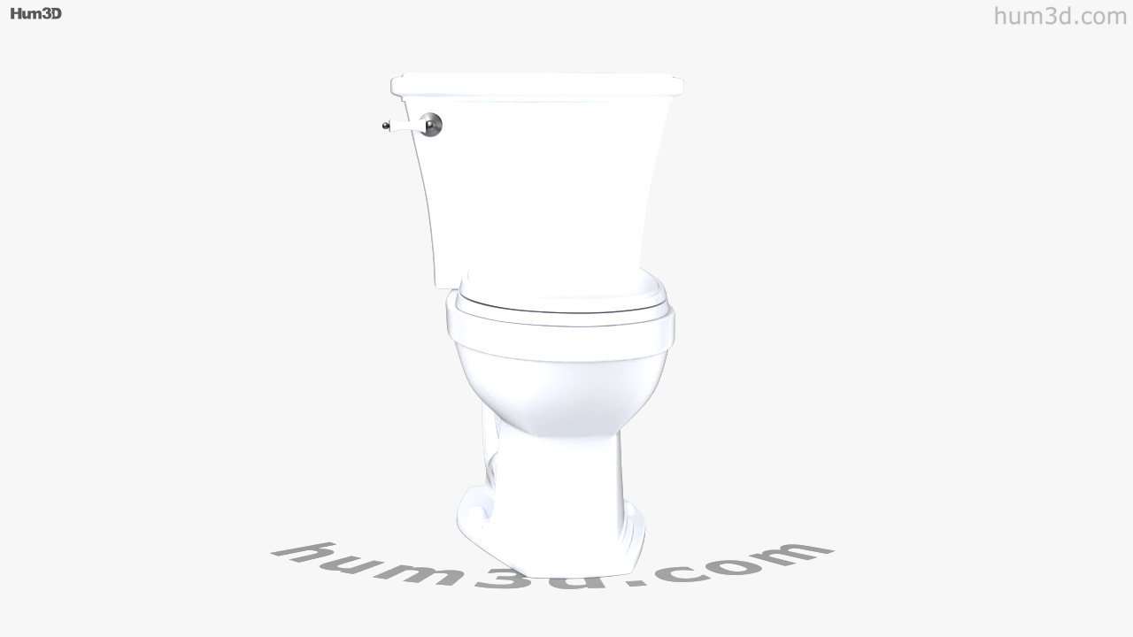 360 view of Toto Clayton Height toilet 3D model - 3DModels store