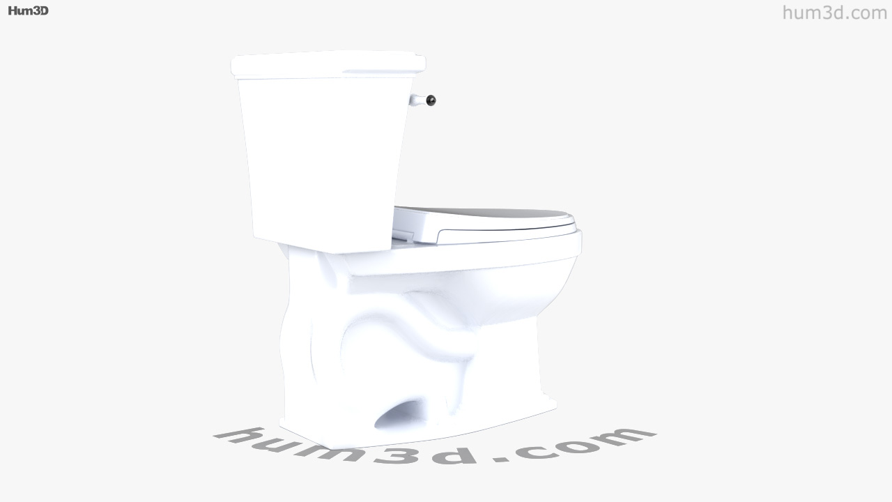 360 view of Toto Clayton Height toilet 3D model - 3DModels store