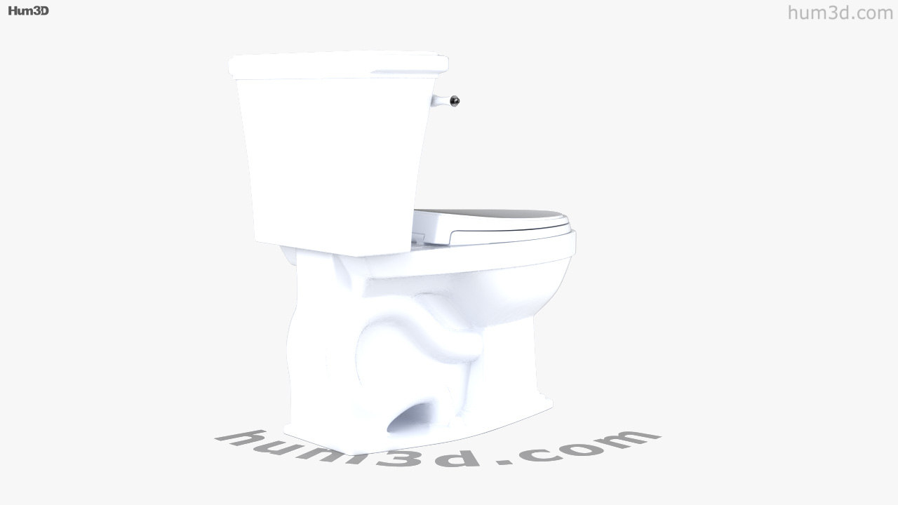360 view of Toto Clayton Height toilet 3D model - 3DModels store