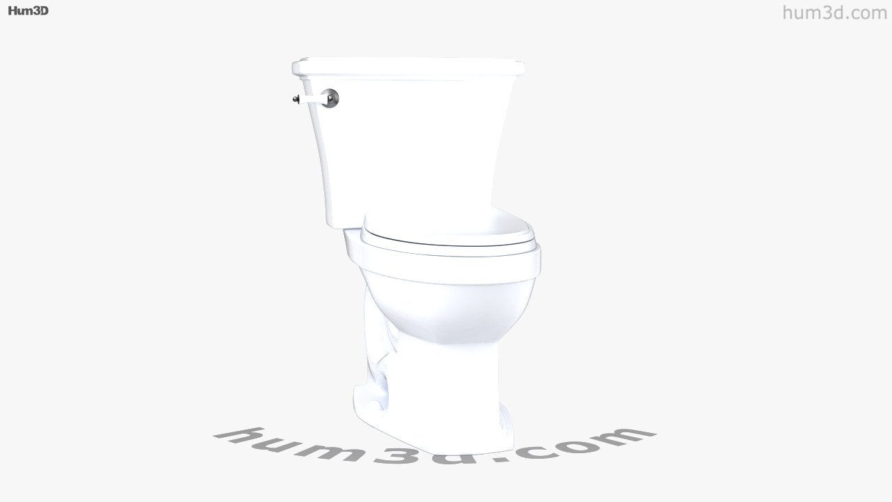 360 view of Toto Clayton Height toilet 3D model - 3DModels store