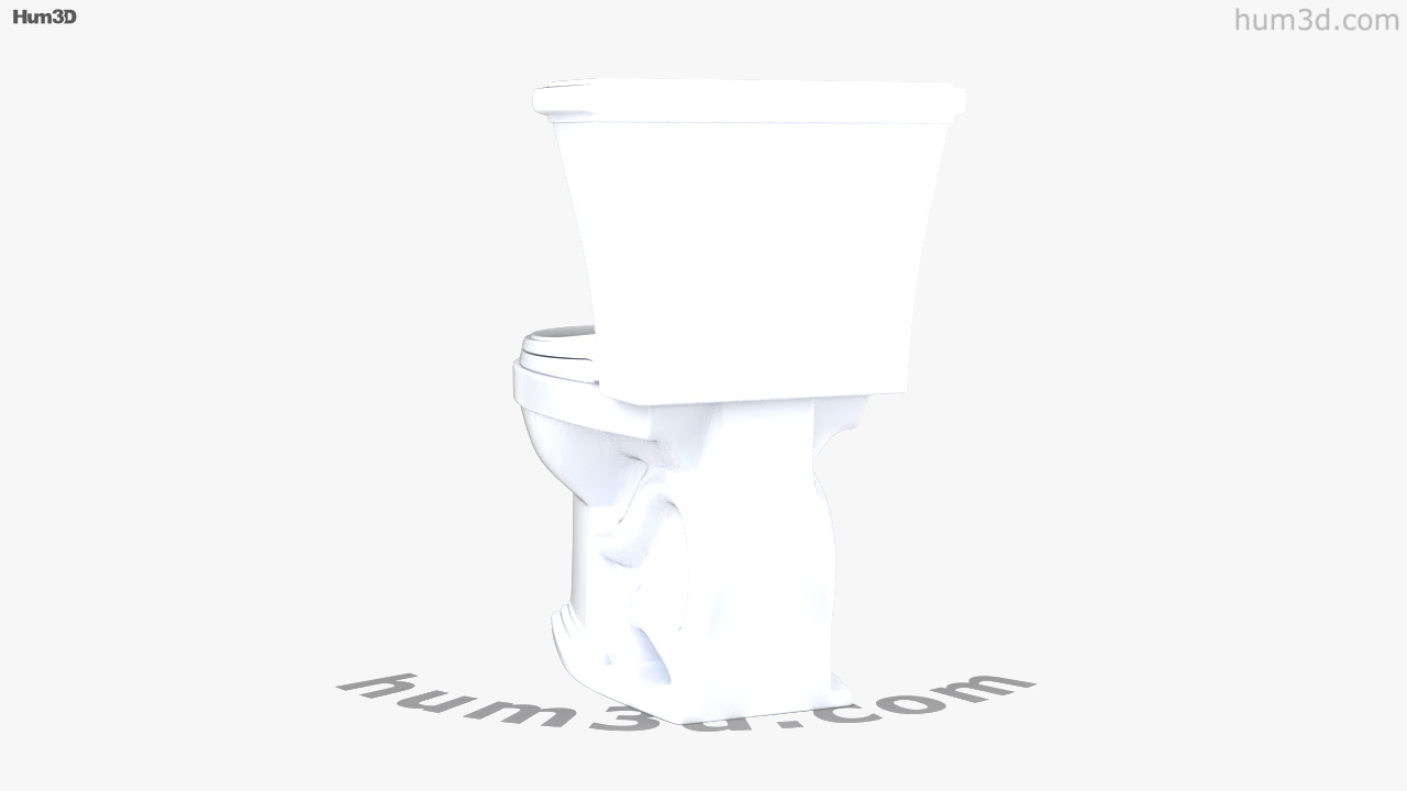 360 view of Toto Clayton Height toilet 3D model - 3DModels store