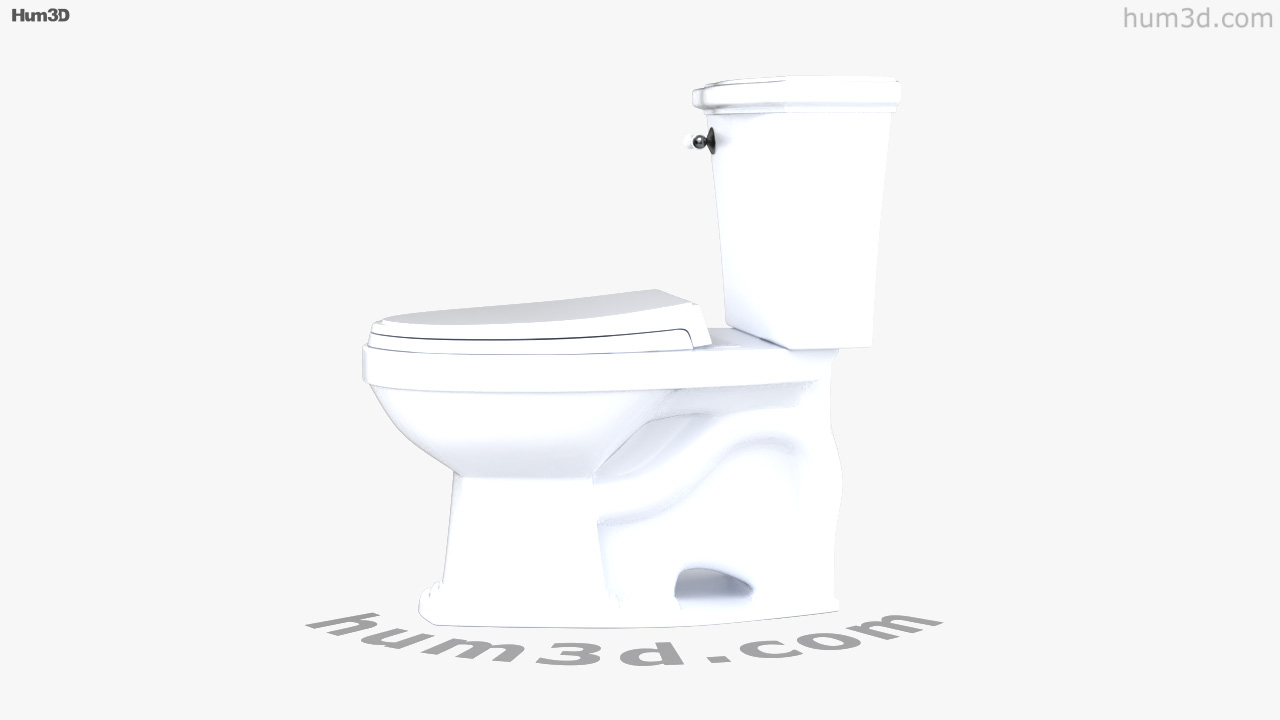 360 view of Toto Clayton Height toilet 3D model - 3DModels store