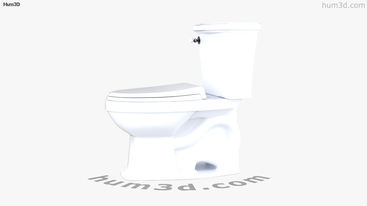 360 view of Toto Clayton Height toilet 3D model - 3DModels store