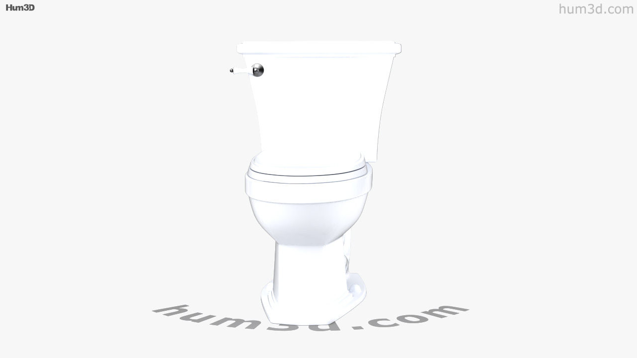 360 view of Toto Clayton Height toilet 3D model - 3DModels store
