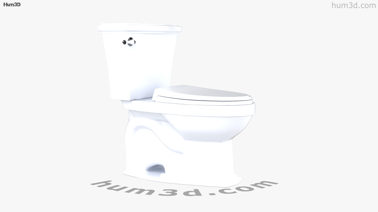 360 view of Toto Clayton Height toilet 3D model - 3DModels store