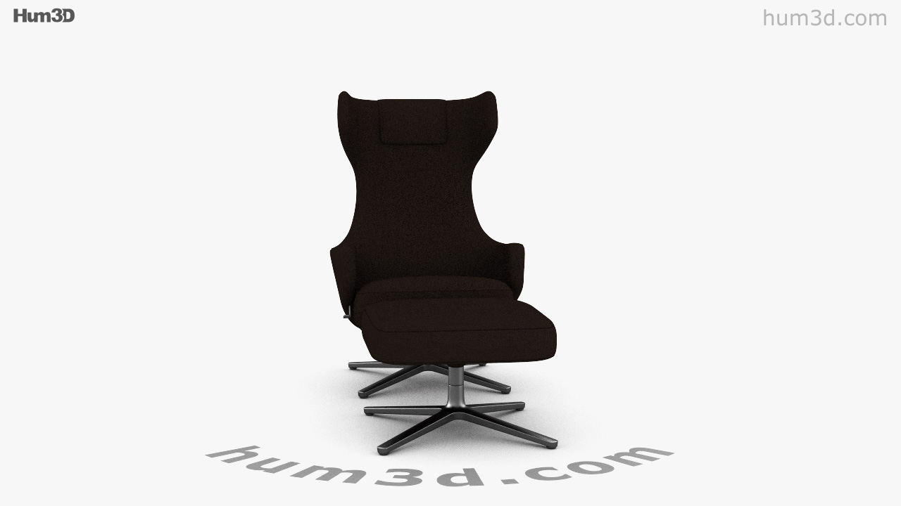 360 view of Vitra Grand Repos Armchair 3D model - 3DModels store