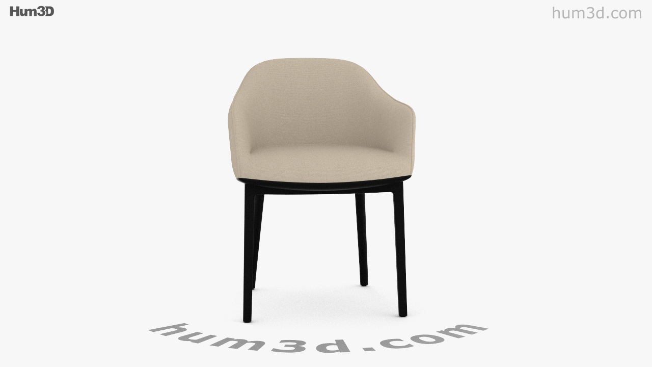 360 view of Vitra Softshell Chair 3D model - 3DModels store