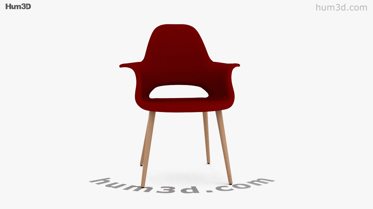 360 view of Vitra Organic Conference Chair 3D model - 3DModels store