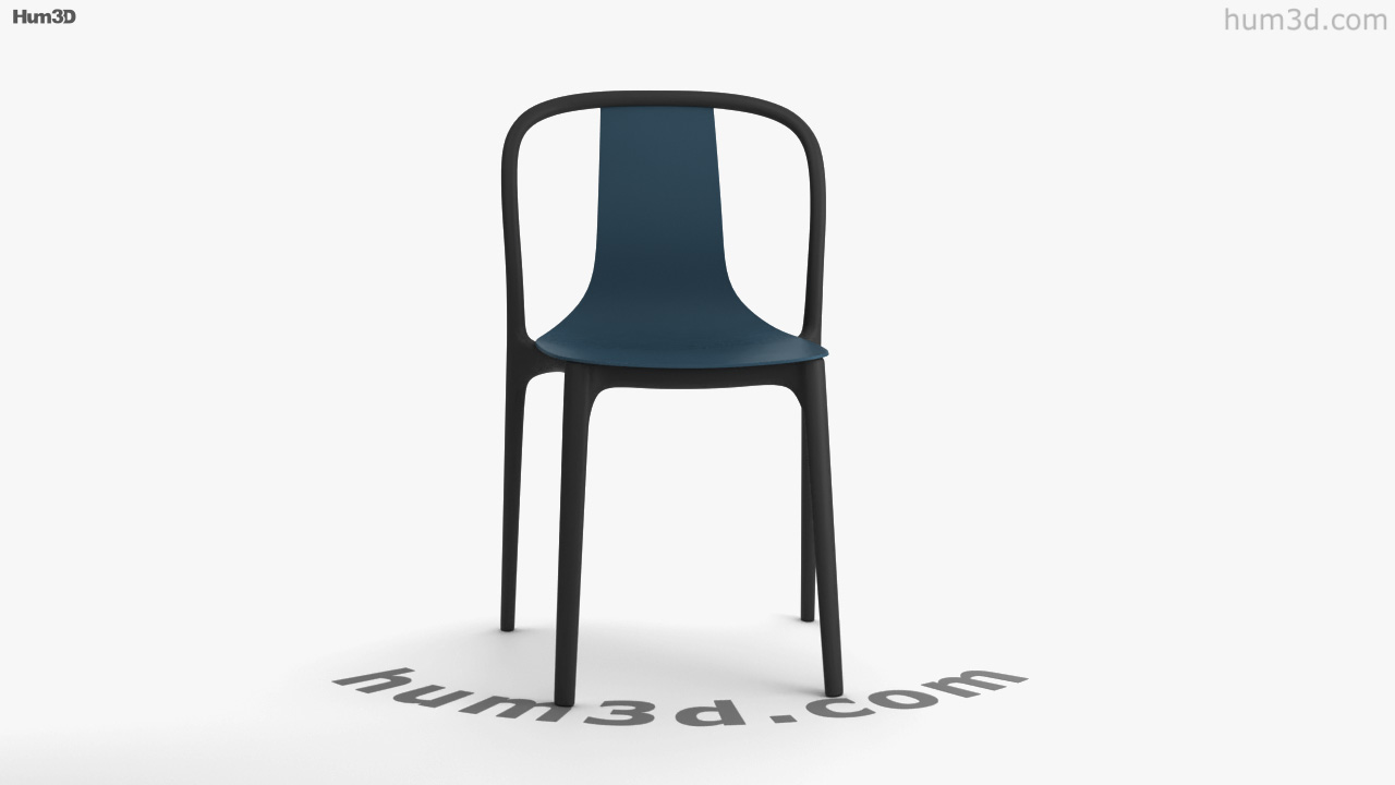360 view of Vitra Belleville Chair 3D model - 3DModels store