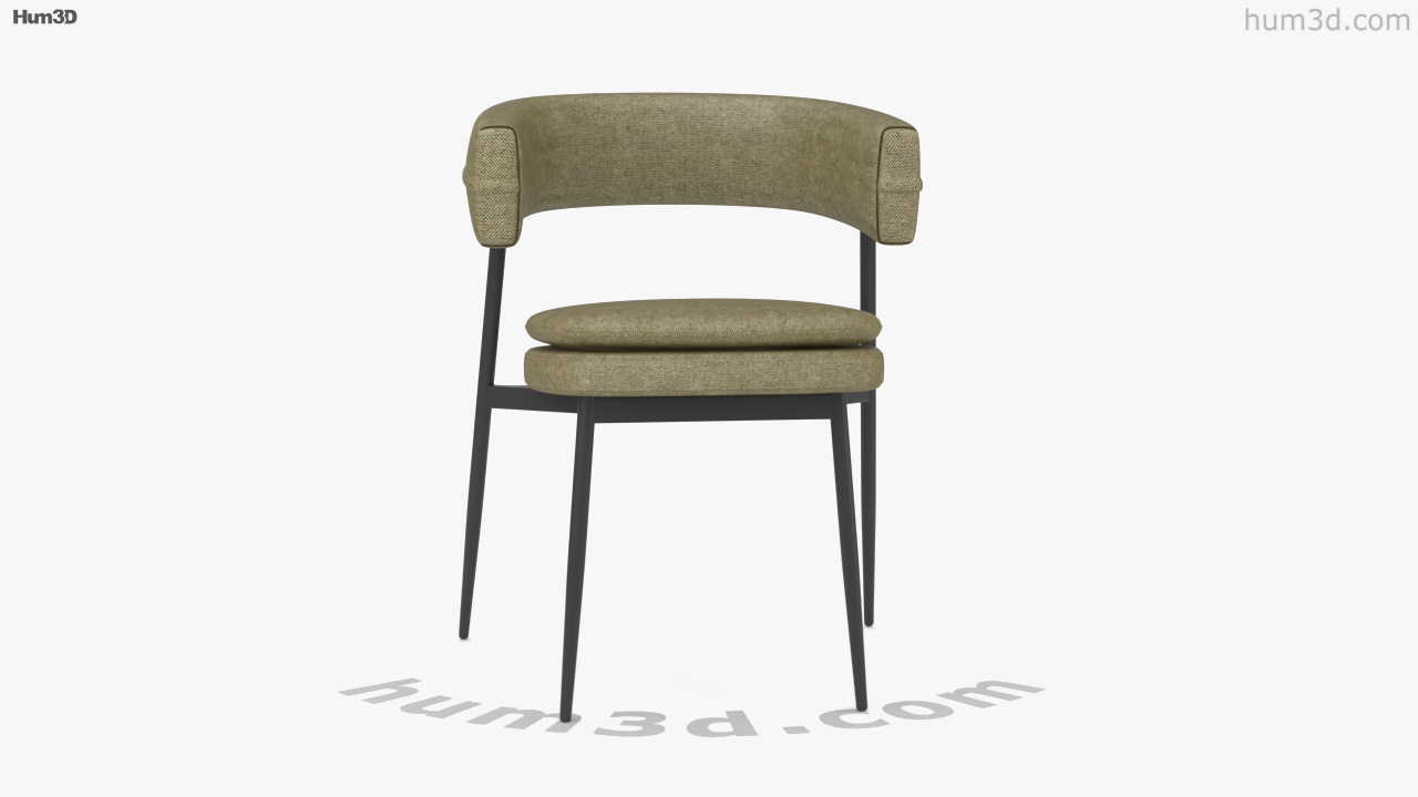 360 view of Zanotta Nena Chair 3D model - 3DModels store