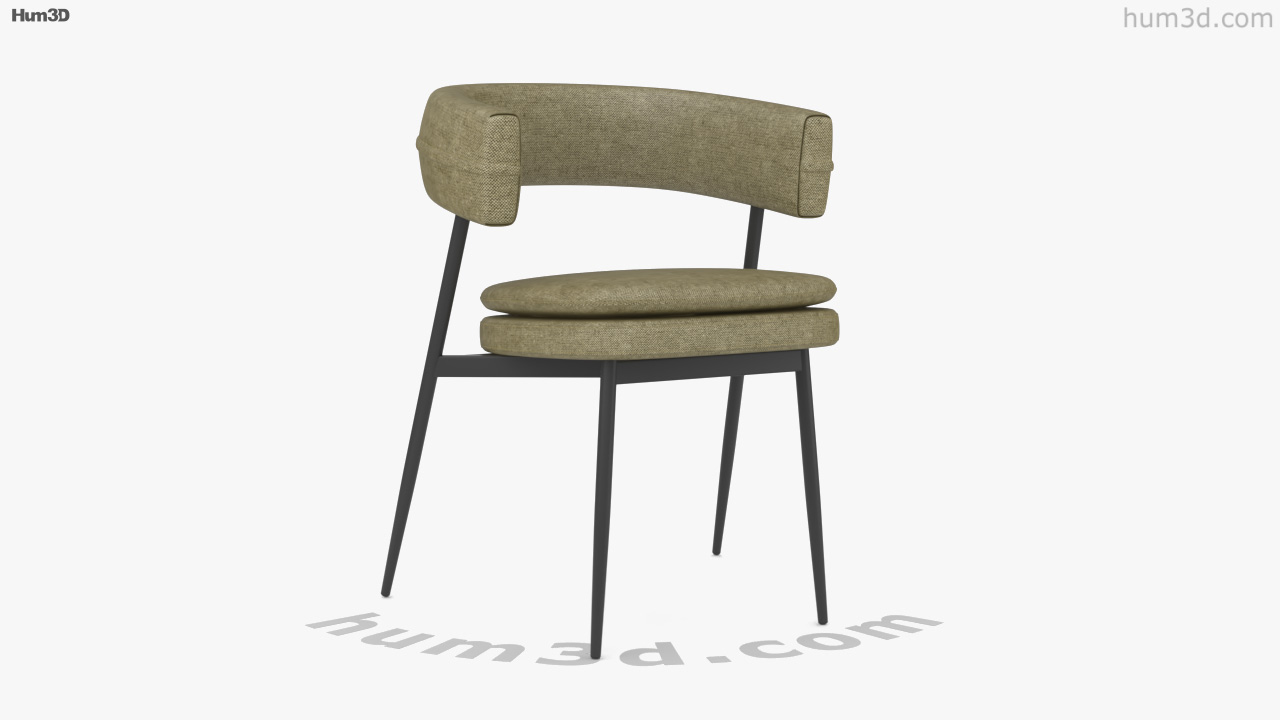 360 view of Zanotta Nena Chair 3D model - 3DModels store
