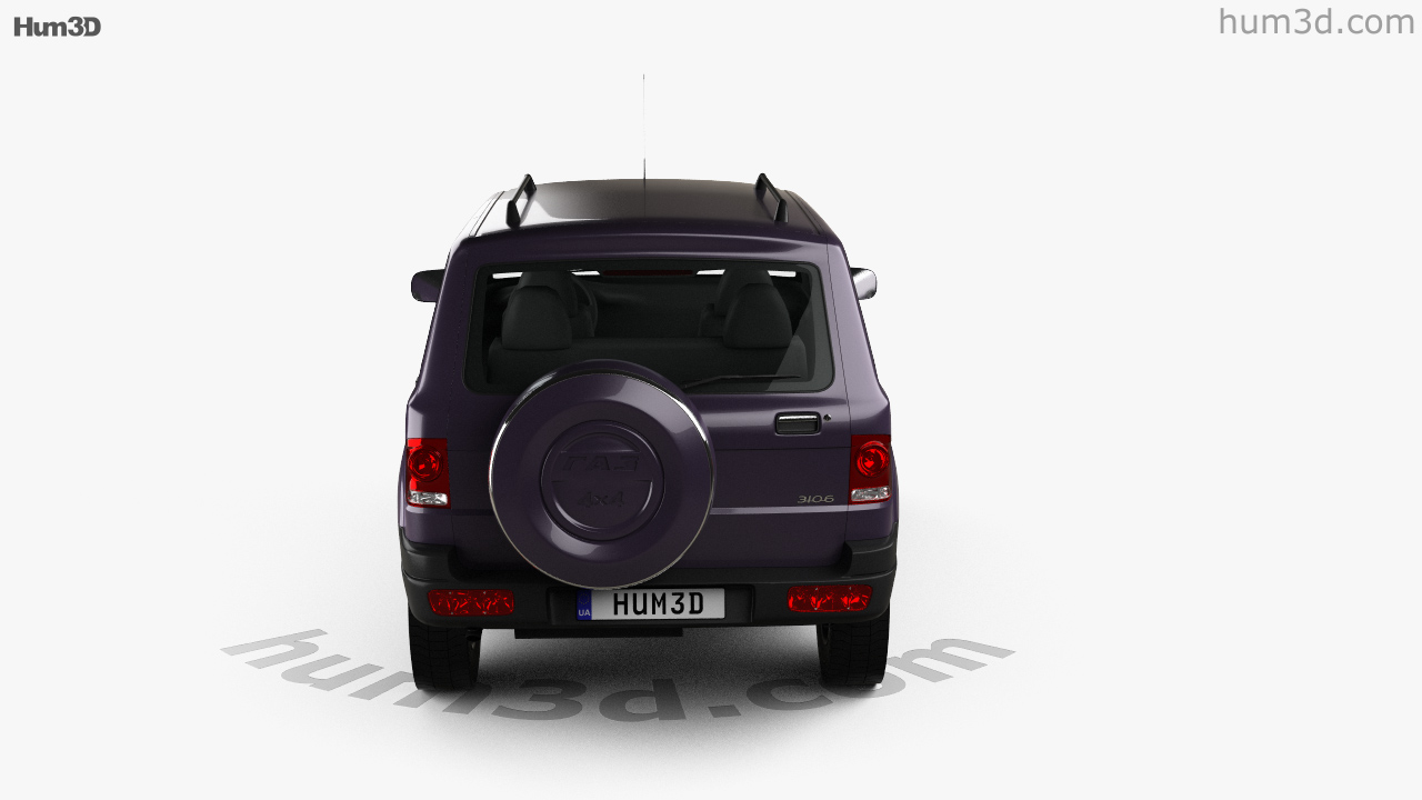 360 view of GAZ 3106 Ataman II 2009 3D model - 3DModels store