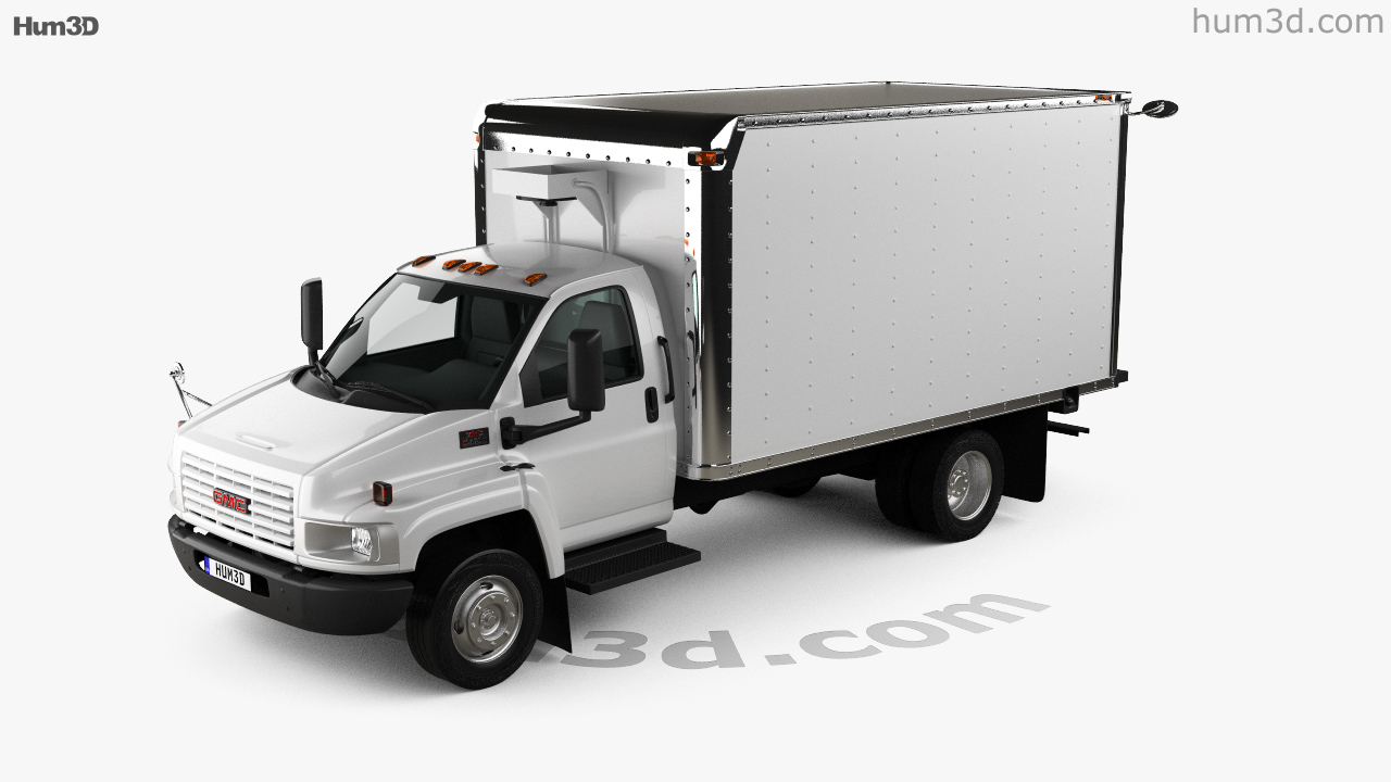 360 view of GMC Topkick C5500 Box Truck 2010 3D model - 3DModels store