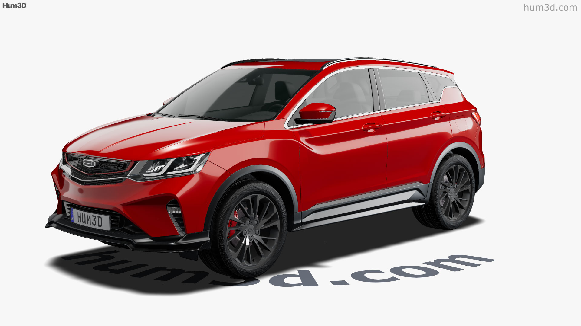 360 view of Geely Coolray 2022 3D model - 3DModels store