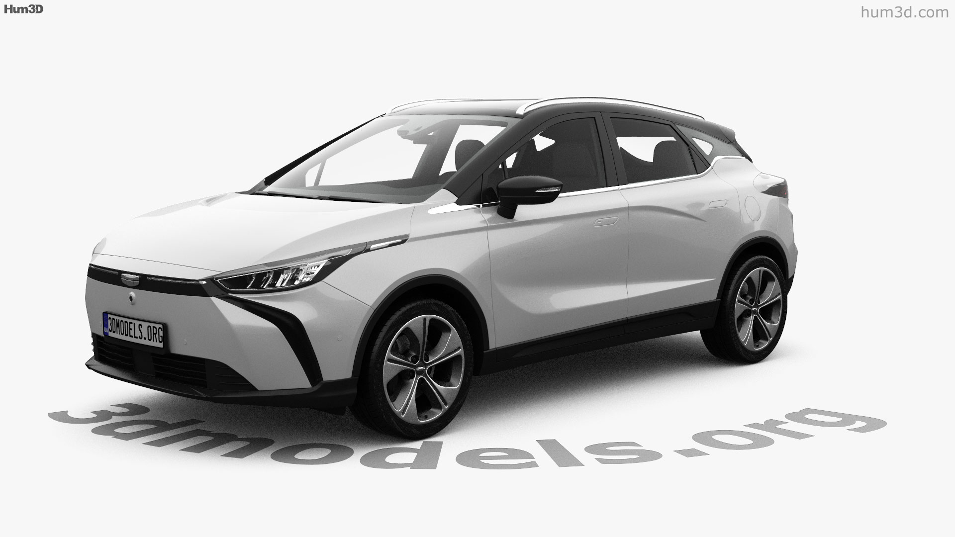 360 view of Geely Geometry C 2024 3D model - 3DModels store
