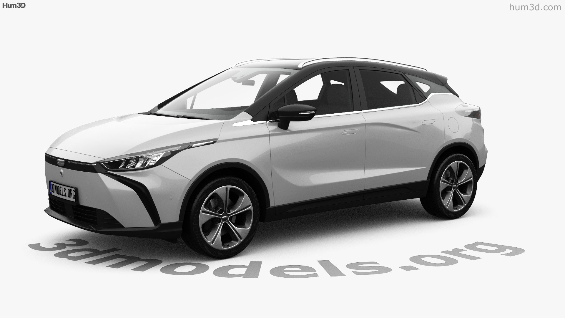 360 view of Geely Geometry C 2024 3D model - 3DModels store