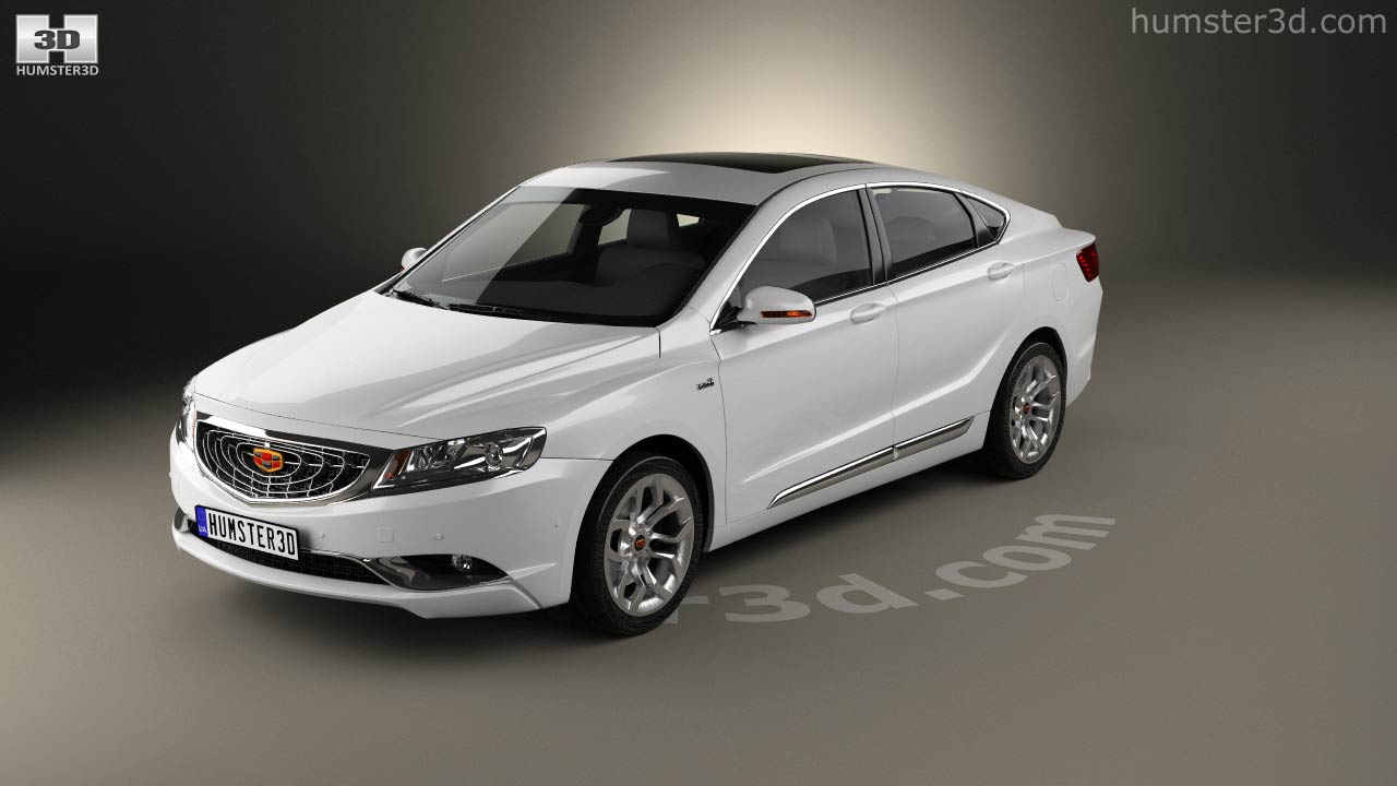 360 view of Geely GC9 2018 3D model - 3DModels store