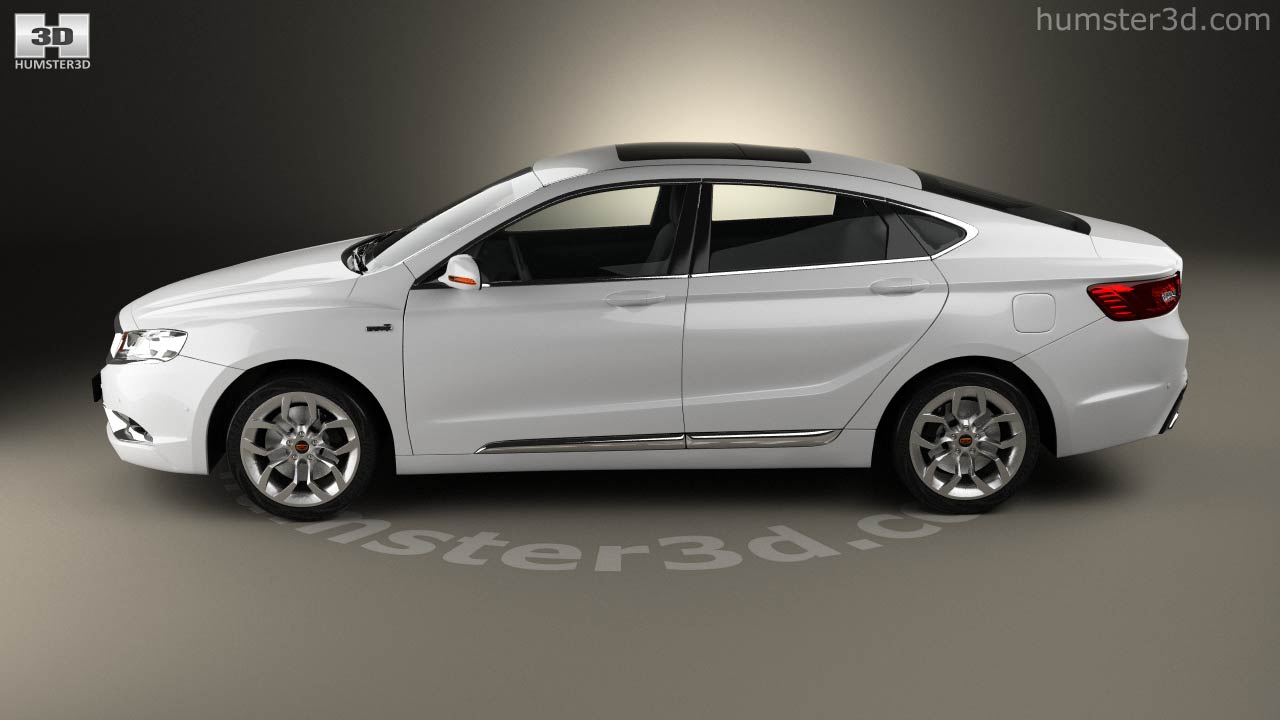 360 view of Geely GC9 2018 3D model - 3DModels store