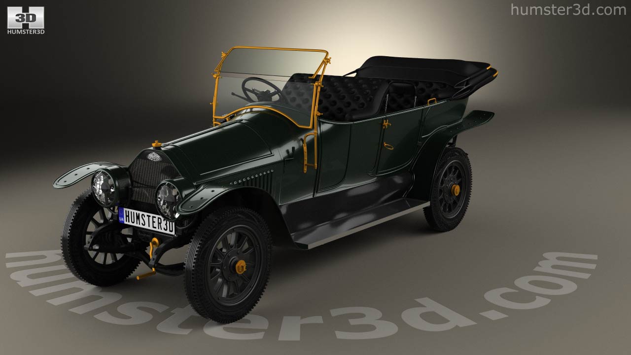 360 view of Graf & Stift Double Phaeton 1911 3D model - 3DModels store