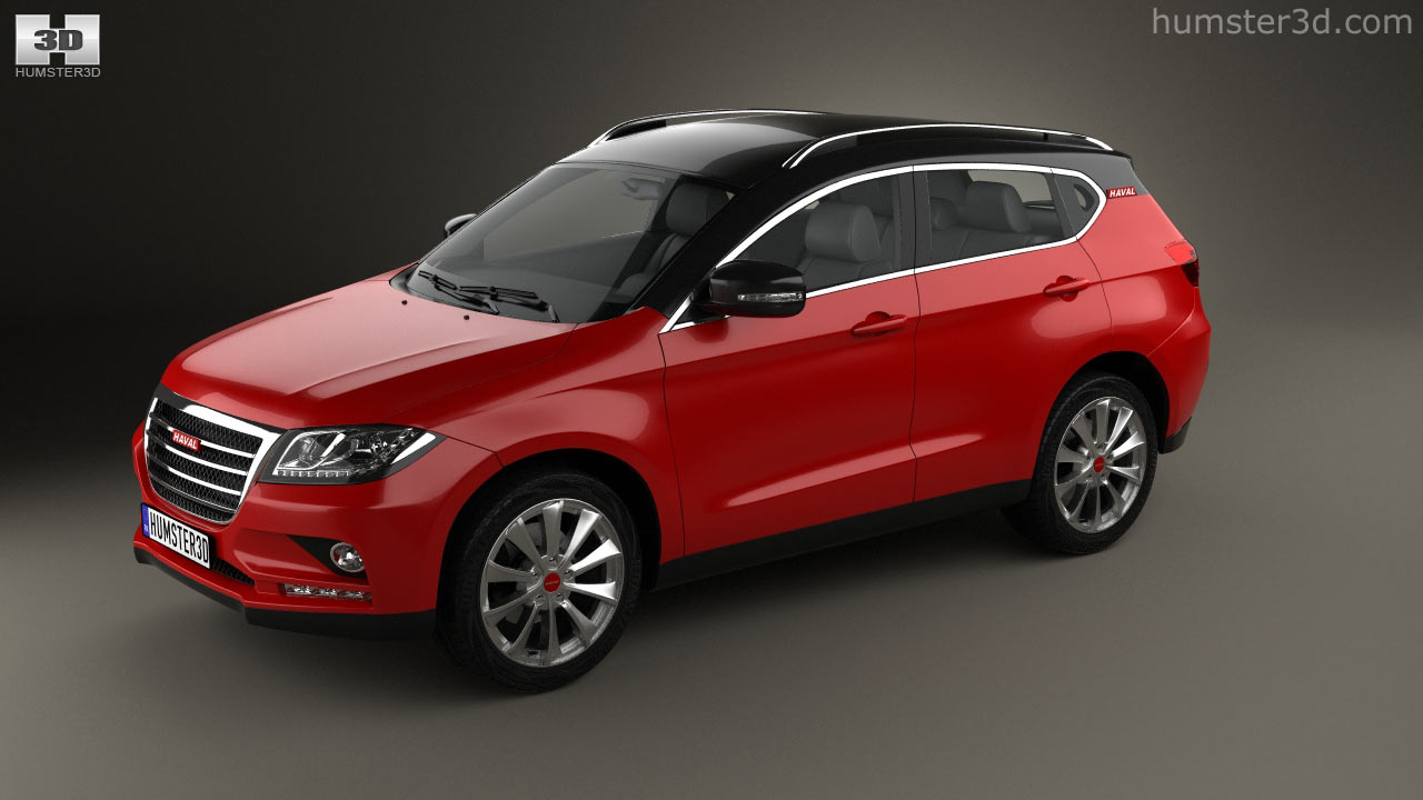 360 view of Great Wall Haval H2 2017 3D model - 3DModels store