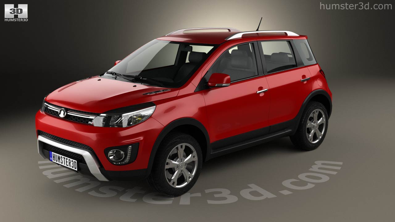 360 view of Great Wall Haval M4 2019 3D model - 3DModels store
