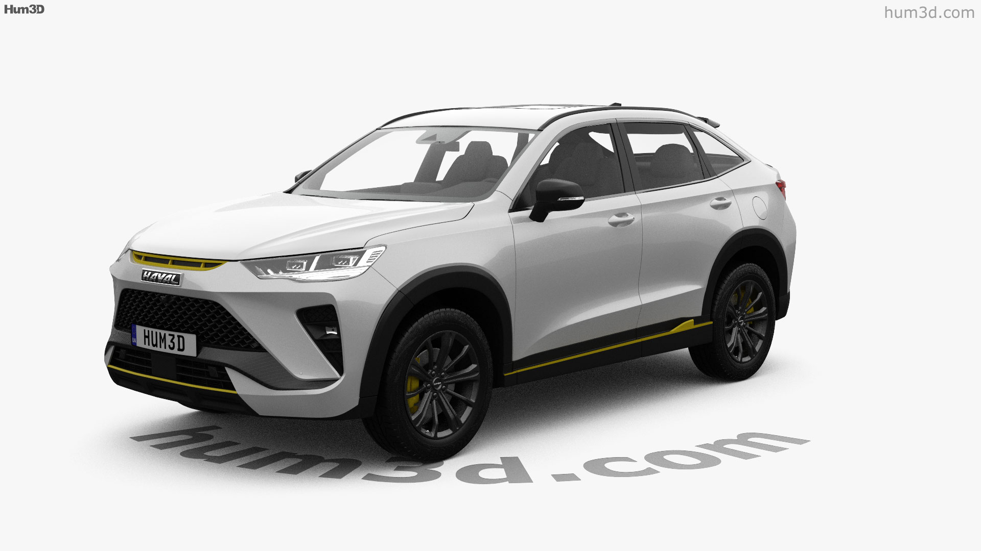 360 view of Haval H6 S 2024 3D model - 3DModels store