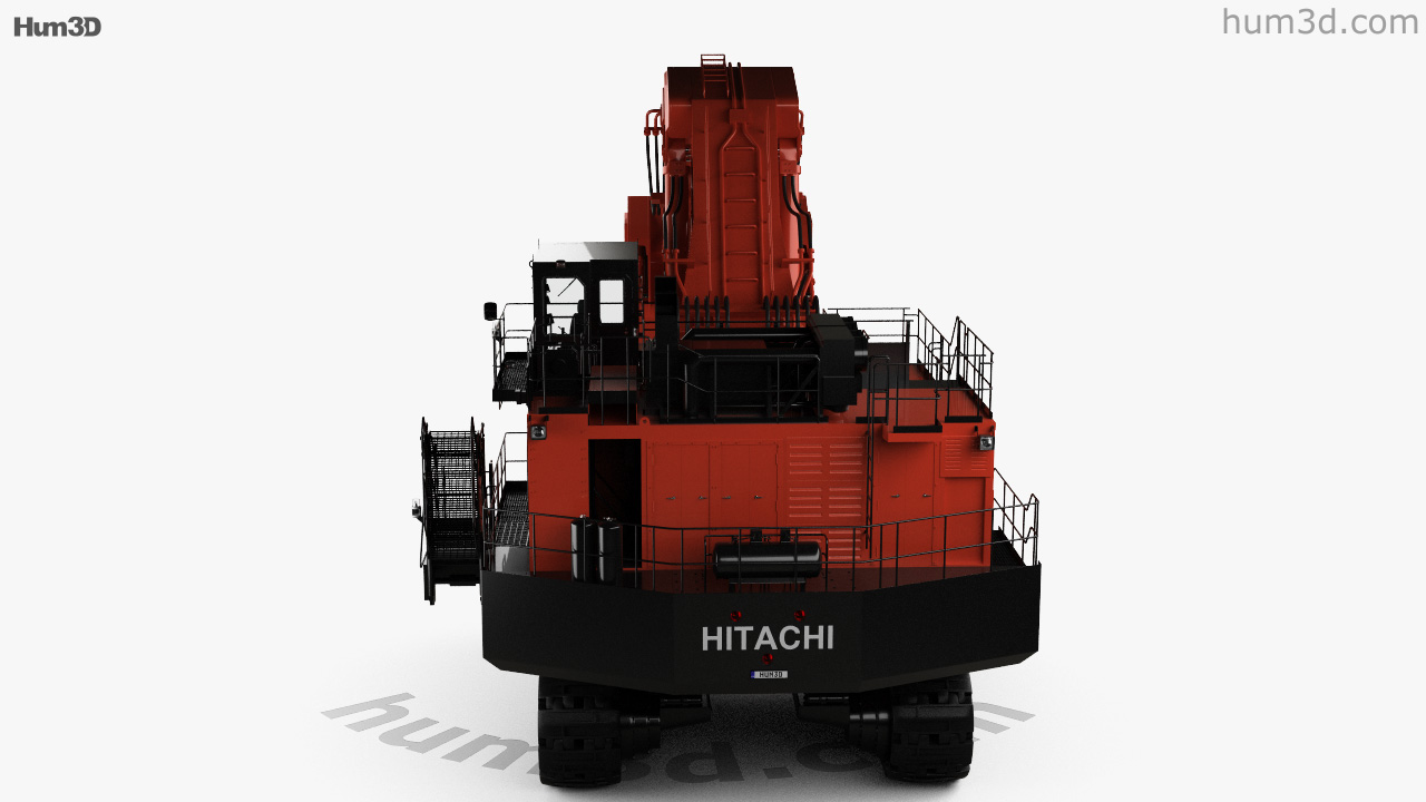 360 view of Hitachi EX3600-6 Excavator 2018 3D model - 3DModels store