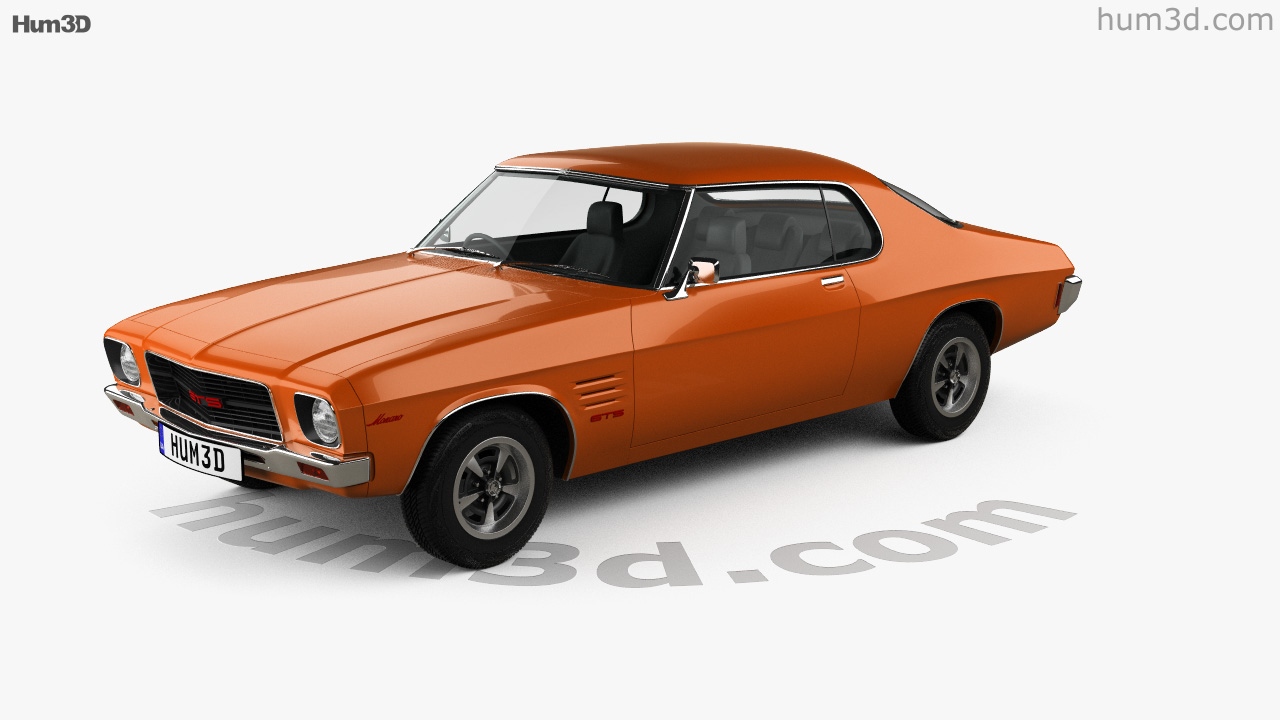 360 view of Holden Monaro GTS 350 coupe 1971 3D model - 3DModels store