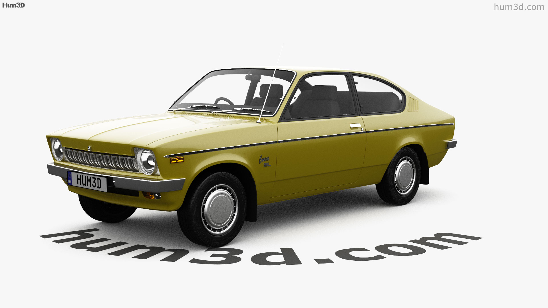 360 view of Holden Gemini coupe SL 1980 3D model - 3DModels store
