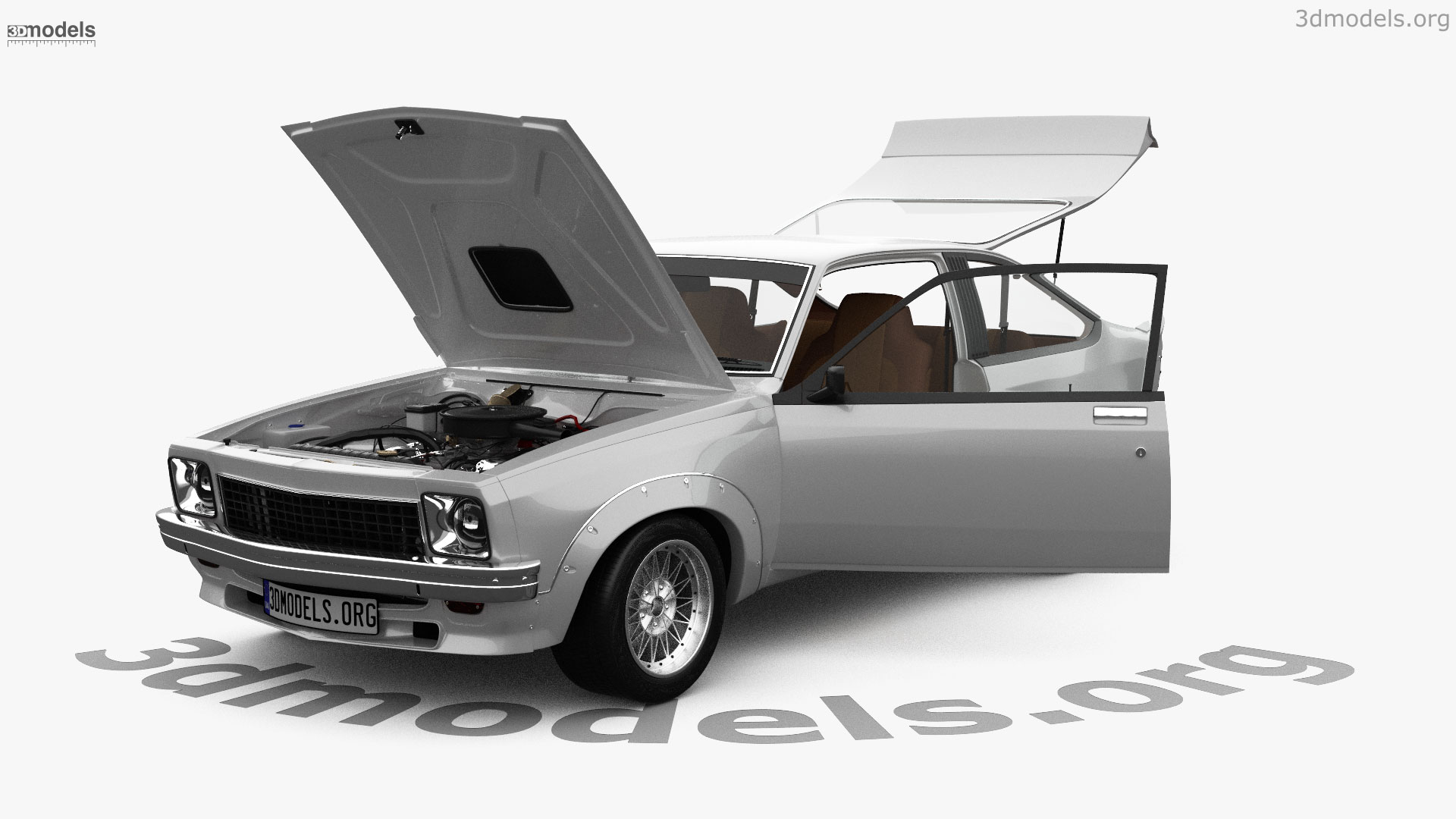 360 view of Holden Torana A9X with HQ interior and engine 1980 3D model ...