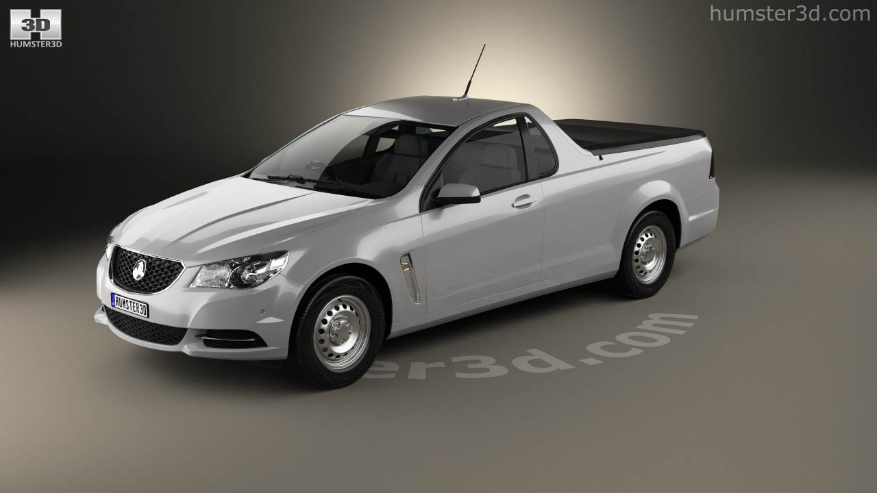360 view of Holden Commodore Evoke ute 2016 3D model - 3DModels store