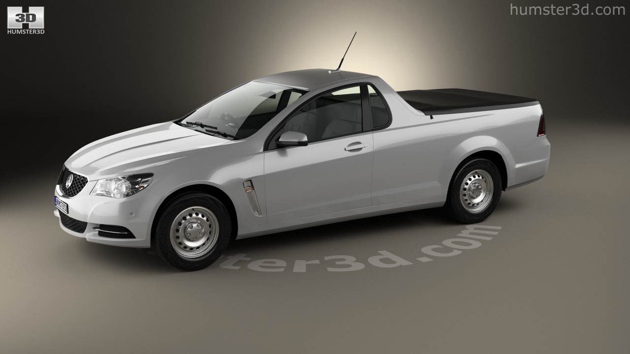 360 view of Holden Commodore Evoke ute 2016 3D model - 3DModels store