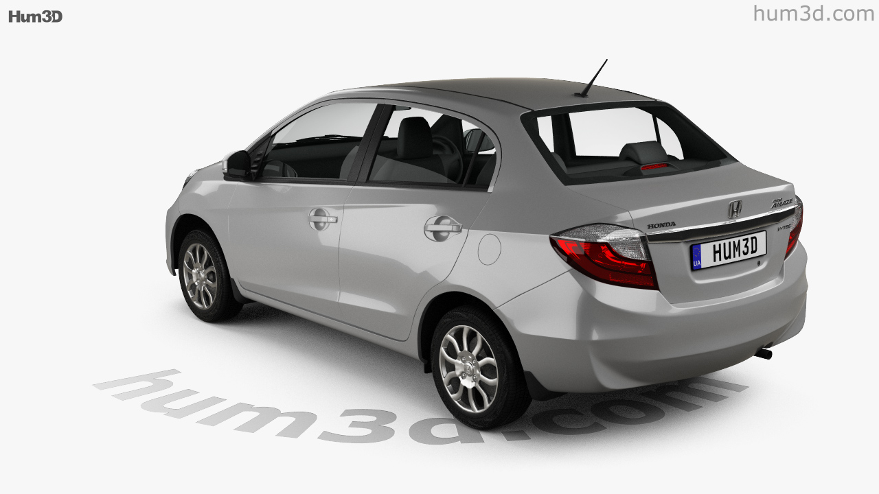 360 view of Honda Brio Amaze sedan 2015 3D model - 3DModels store